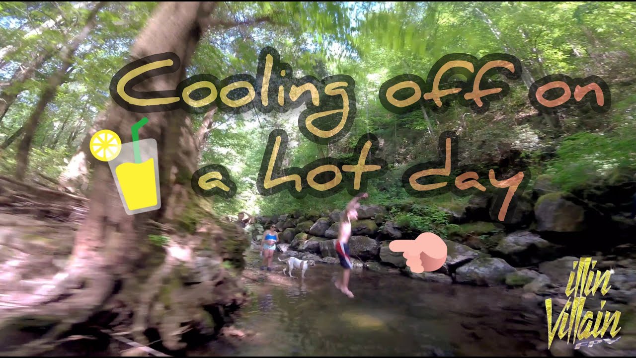 Cooling off on a hot day. - YouTube