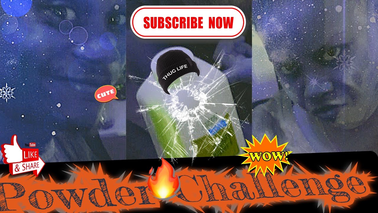 POWDER CHALLENGE LOL - YouTube