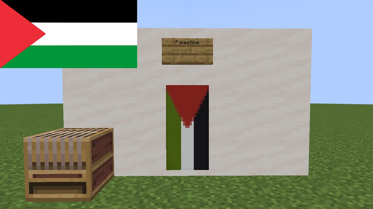 How to Make Palestine's Flag in Minecraft - YouTube