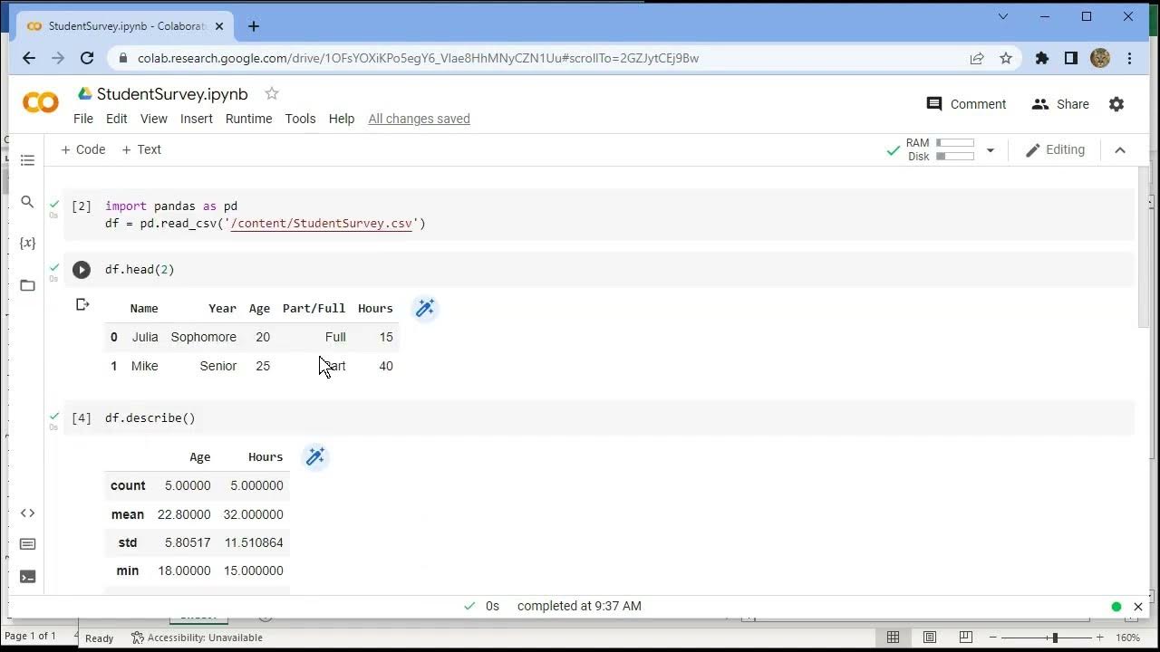 STA2023: Create a Data Frame from an Excel Spreadsheet - YouTube