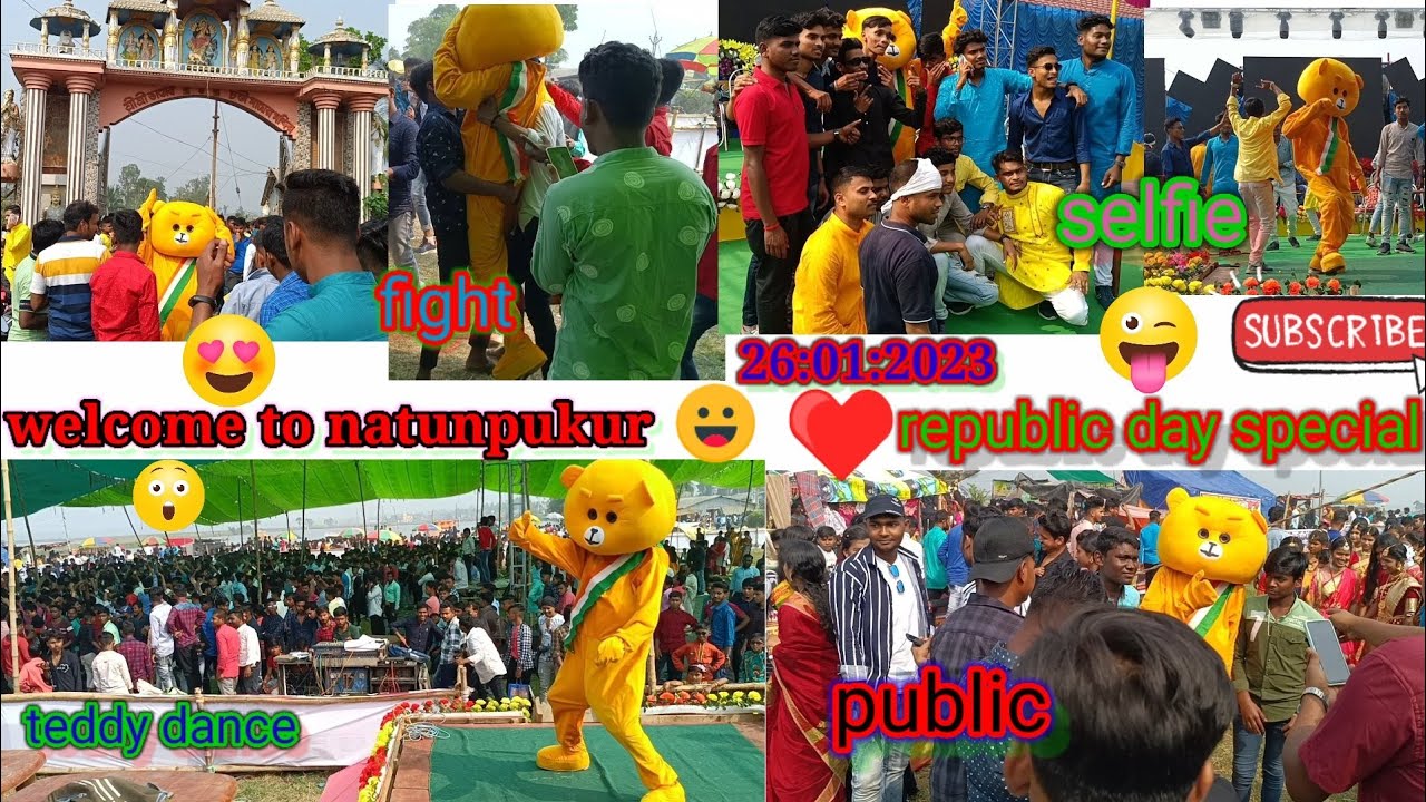 republic day special 2023//welcome to natunpukur chandi mandir//#taddy ...