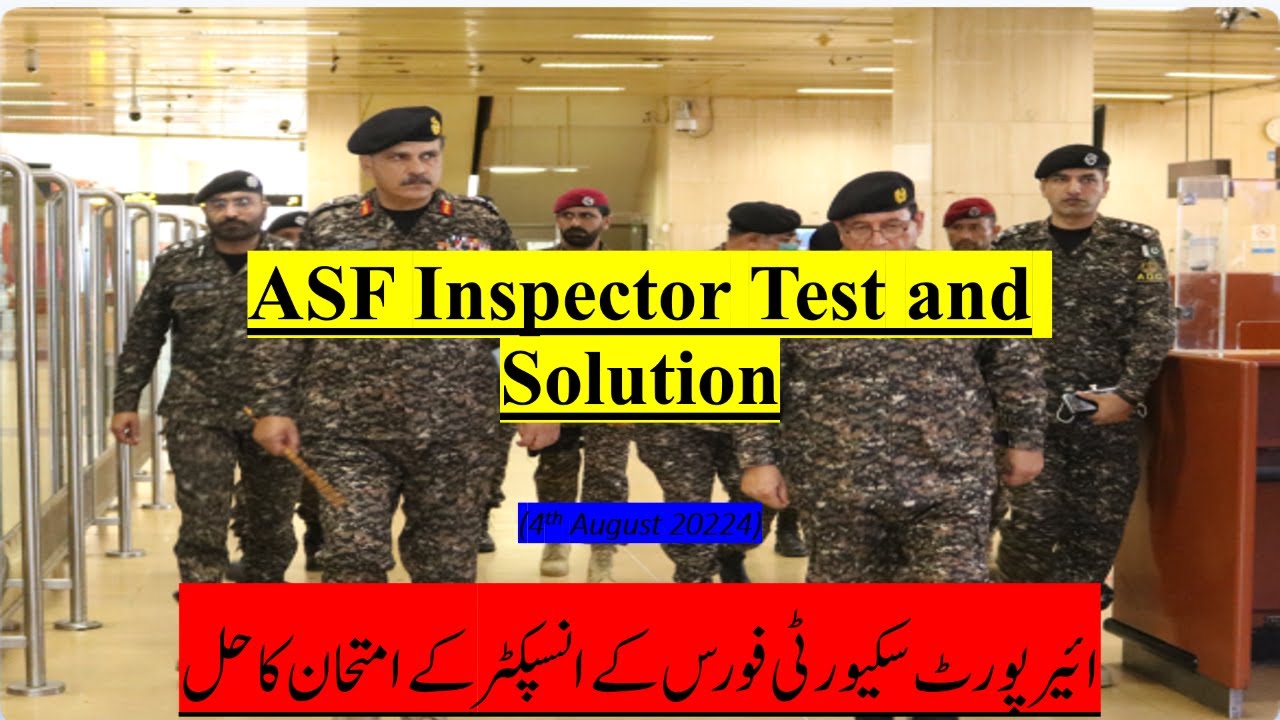 ASF Inspector Test 4th August 2024 (First time) - YouTube