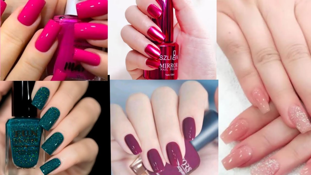 Beautiful Nail Art.Trending Colours Of Nail Polish#nailart # ...