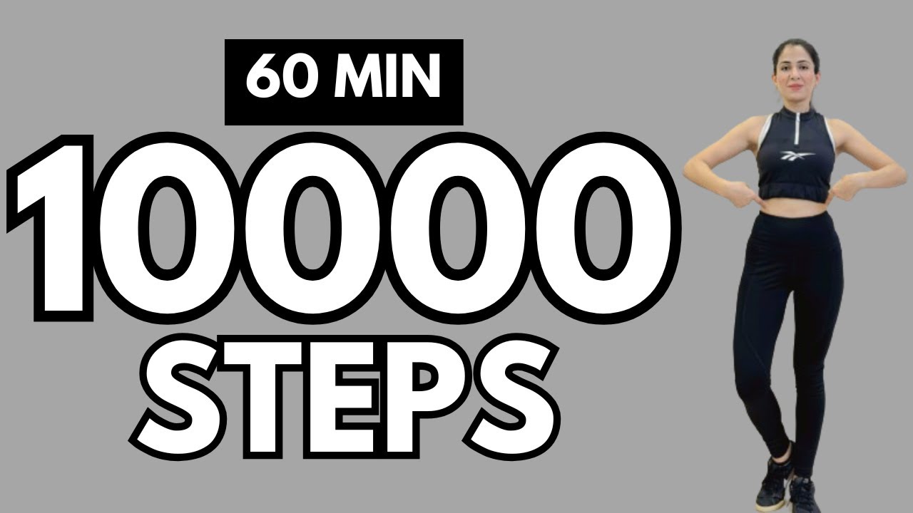 10,000 Steps Walking Challenge | Home Workout for Weight Loss - YouTube