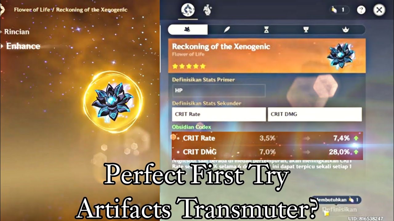 Mualani Lucky Artifact Transmuter for The First Try | Genshin Impact UpdaTE 5.0 - YouTube