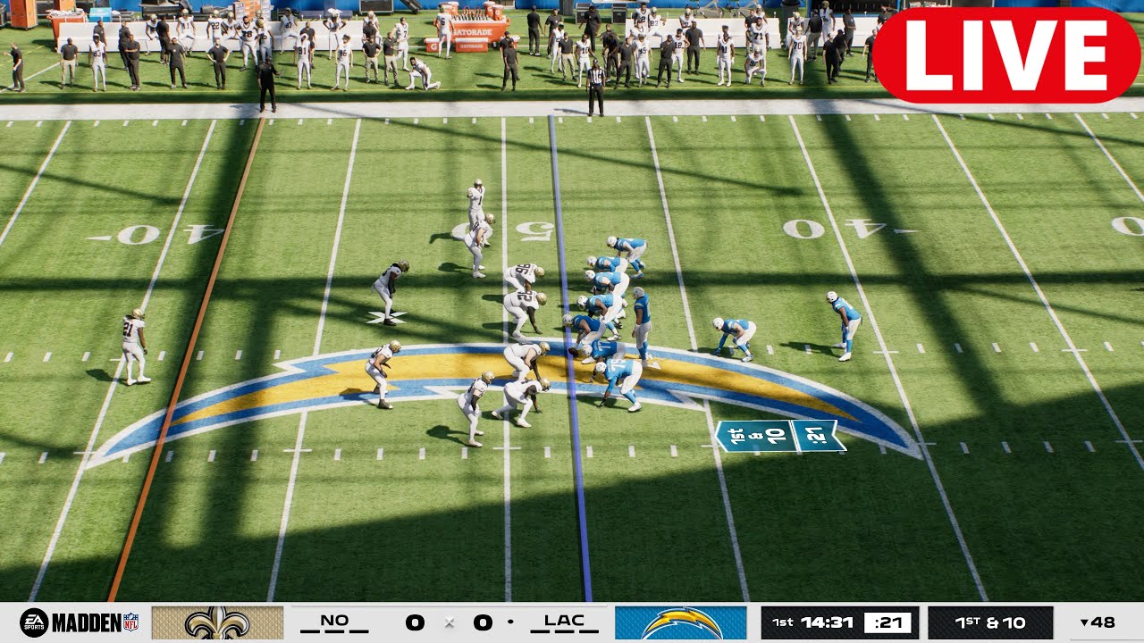 NFL LIVE🔴New Orleans Saints vs.Los Angeles Chargers-Aug 10th 2025-NFL ...