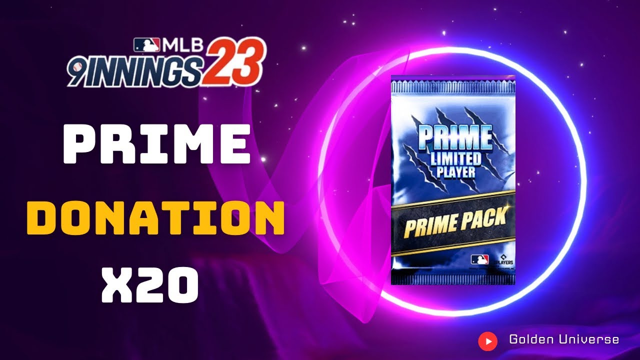 終於不忍了！為了捐獻天使怒開20包全盛 Prime Packs x20 ｜MLB 9 Innings 23 - YouTube