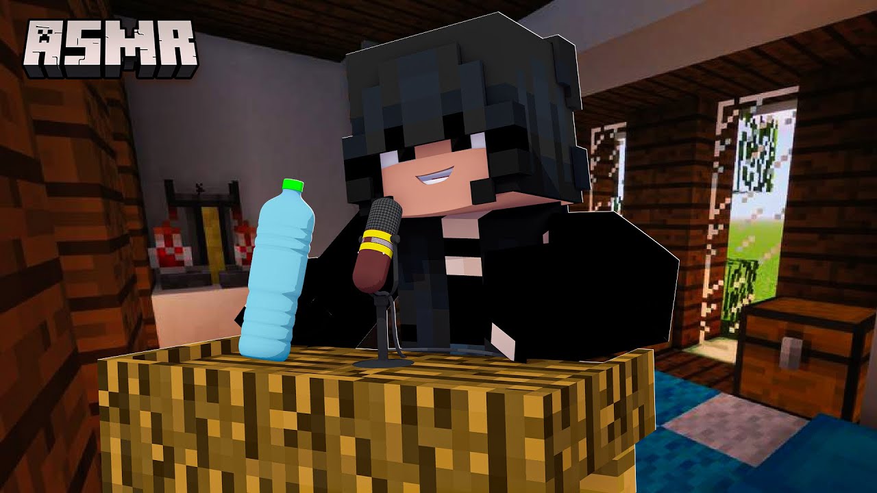 asmr minecraft - mi asmr favorito - mouth sounds, water sounds - YouTube