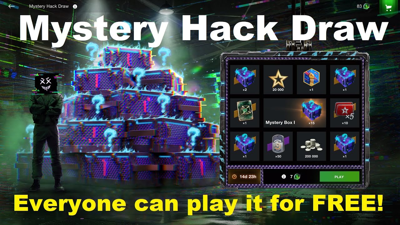 WoT Blitz | NEW Mystery Hack Draw - Win Tanks for Free completing ...