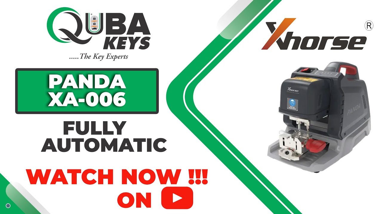 Xhorse Panda Xa-006 | Automatic Key Cutting Machine | QubaKeys - YouTube