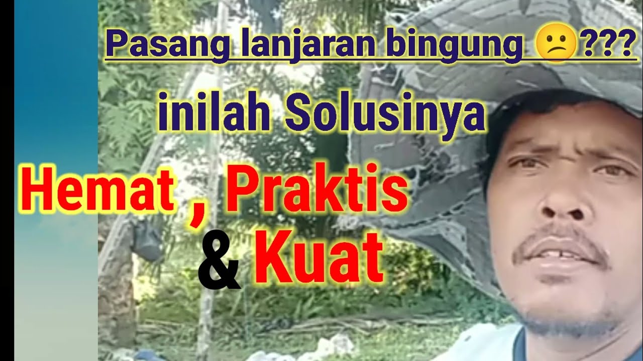 Pasang lanjaran timun#Praktis# Ekonomis,mudah - YouTube