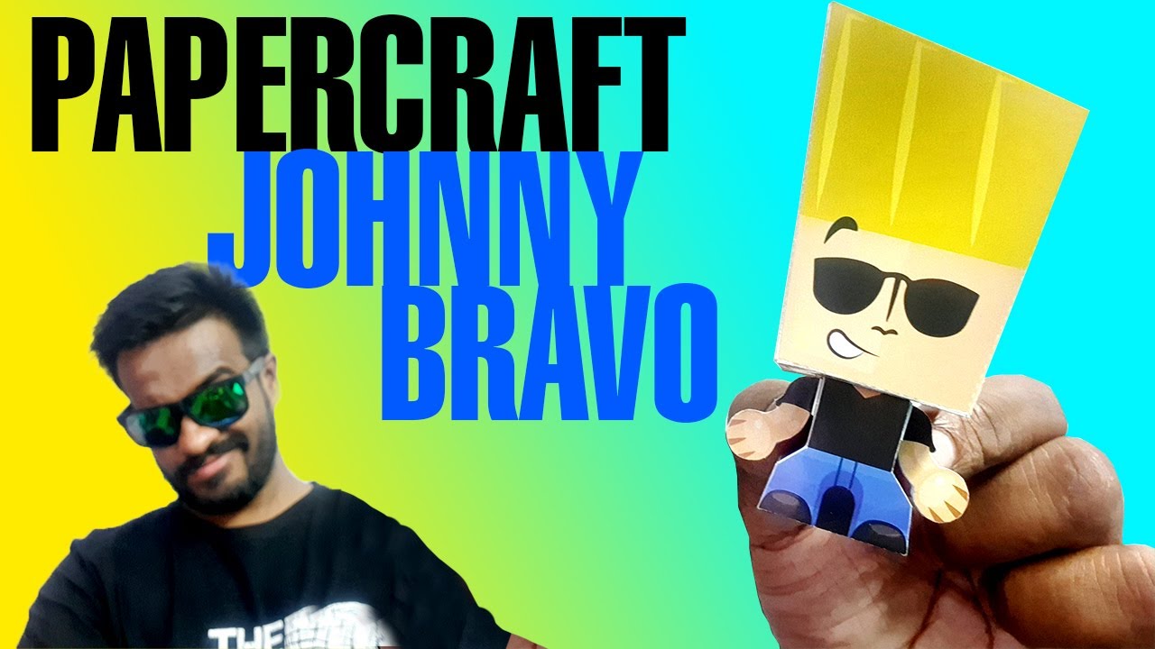 How to make Papercraft Johnny Bravo - YouTube