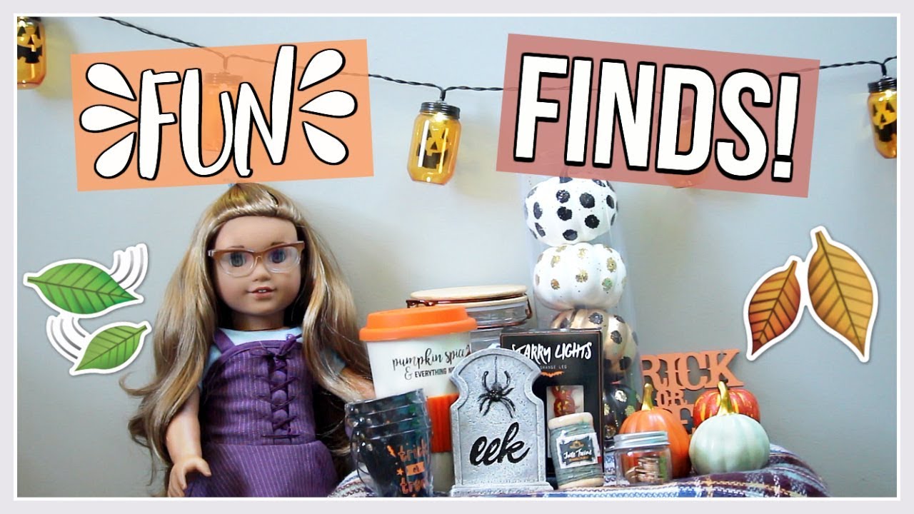 FALL FUN FINDS! | American Girl Doll Target Dollar Spot Haul 2017 Fall ...