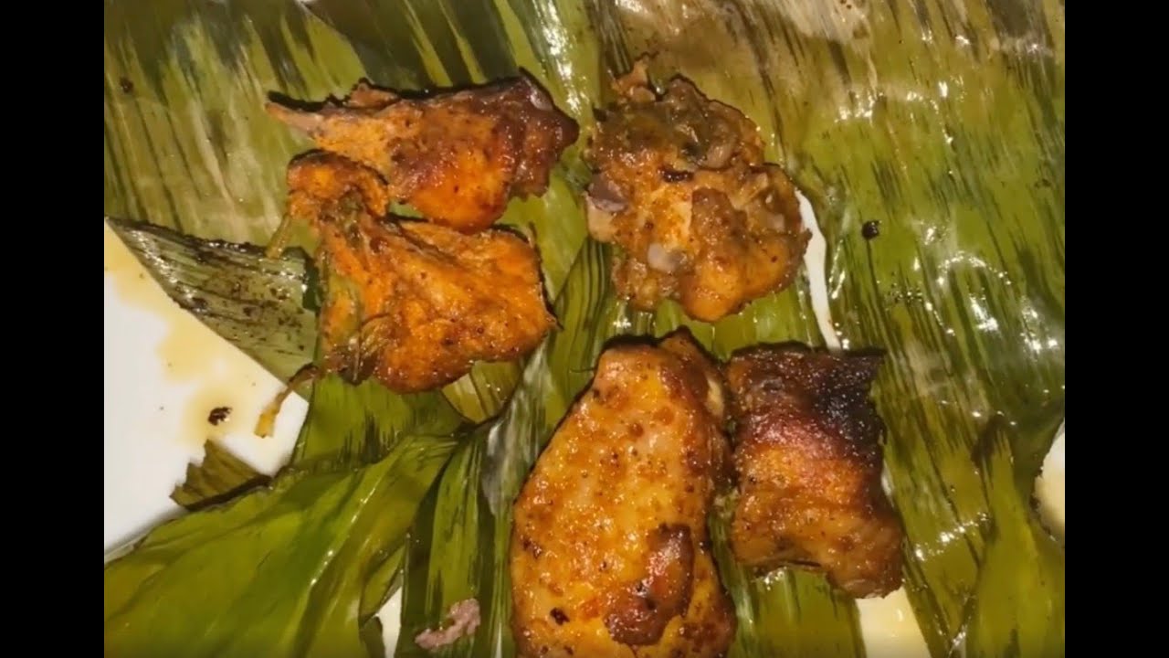 Chicken in banan leaf/ arati aaku lo chicken - YouTube