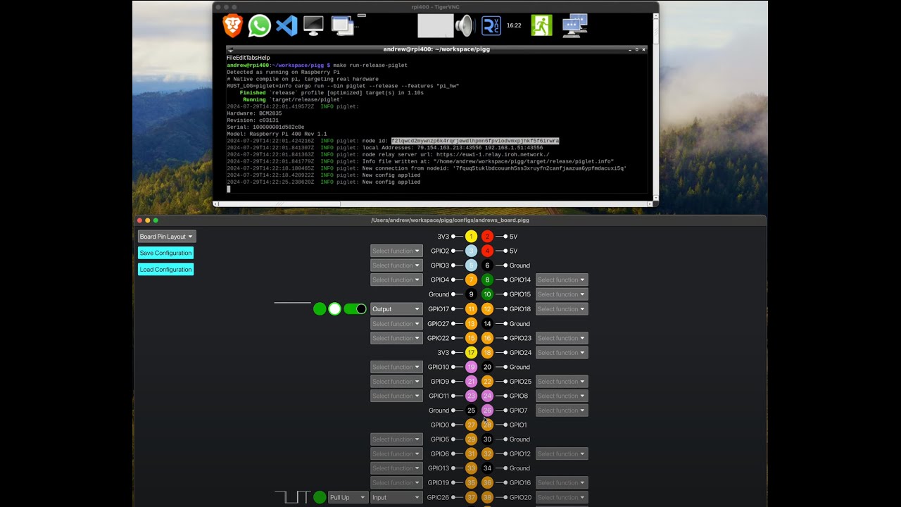 Piggui GUI to Piglet remote GPIO on Raspberry Pi - YouTube