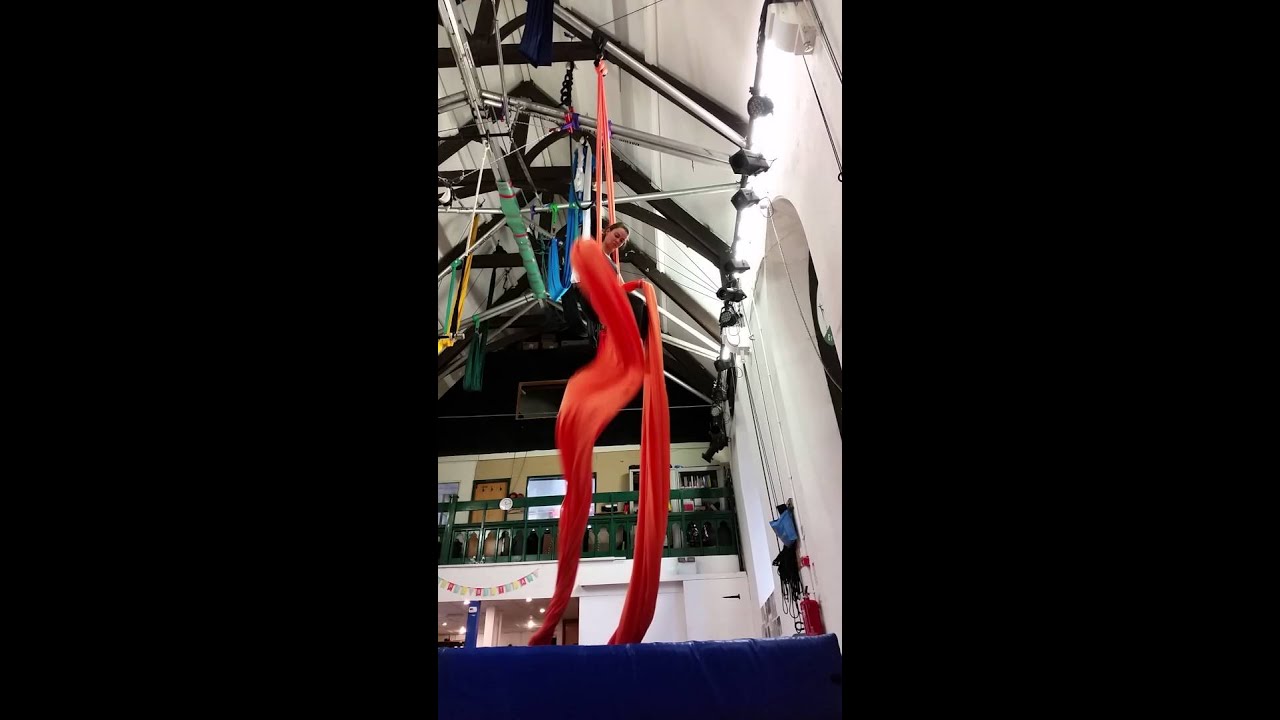 Aerial Silks: Flip thingy and double footlock sequence - YouTube