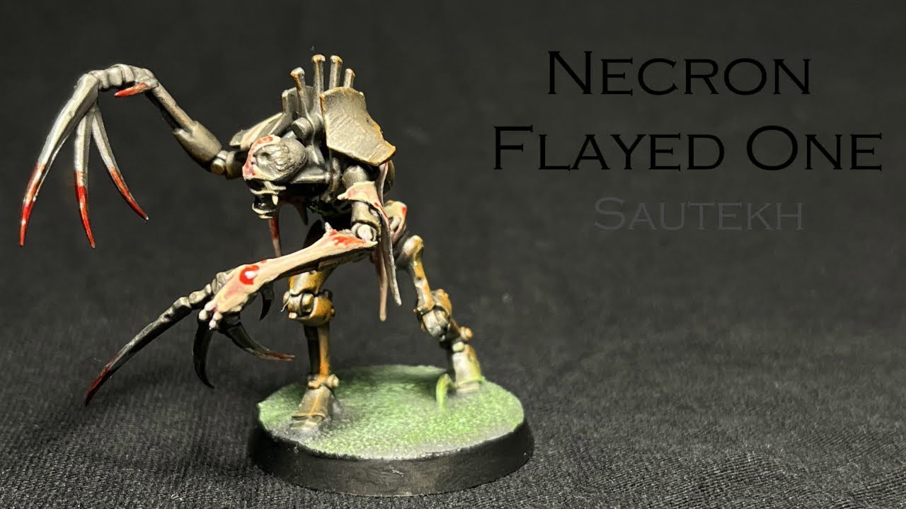 How To Paint A Rusty Necron Flayed One - YouTube