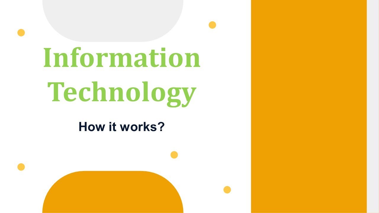 How Information Technology Works - YouTube