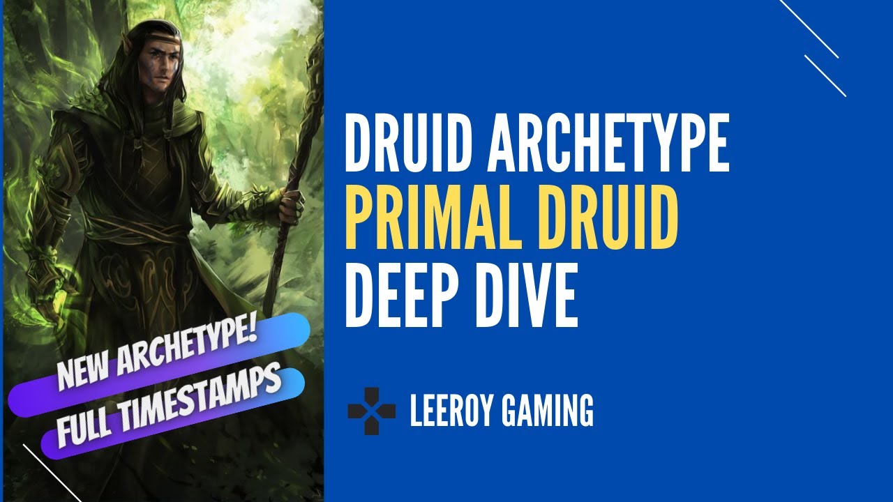 Pathfinder Wrath of the Righteous Druid Archetype Primal Druid - YouTube