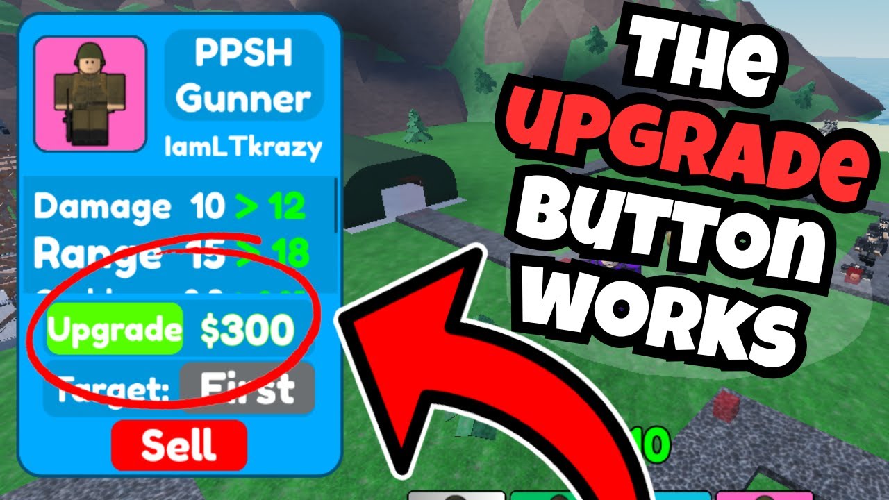 How I Made a *WORKING* Upgrade Button for my Roblox Tower Defense Game ...