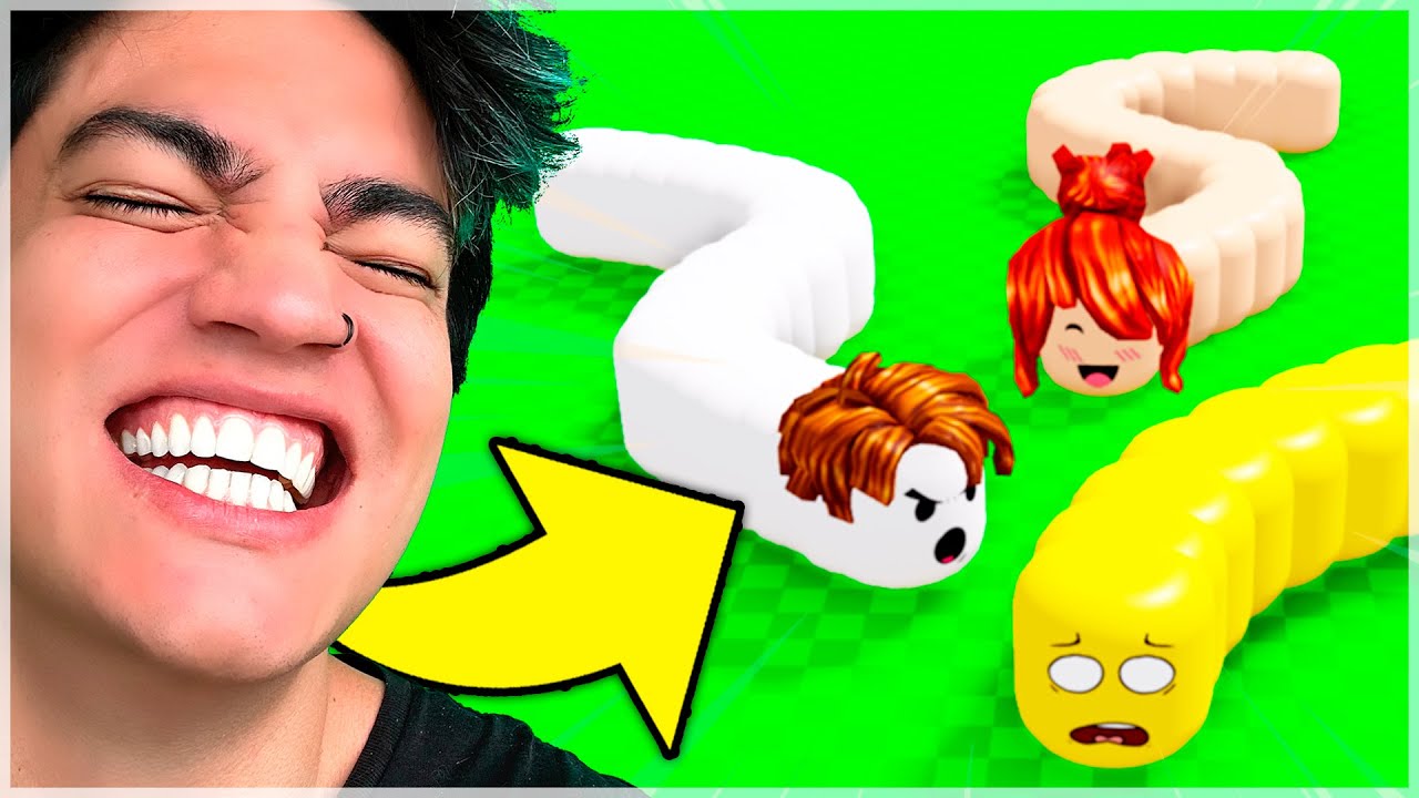 VIREI UMA MINHOCA NO ROBLOX [ Wormface Roblox Slither.io ] - YouTube