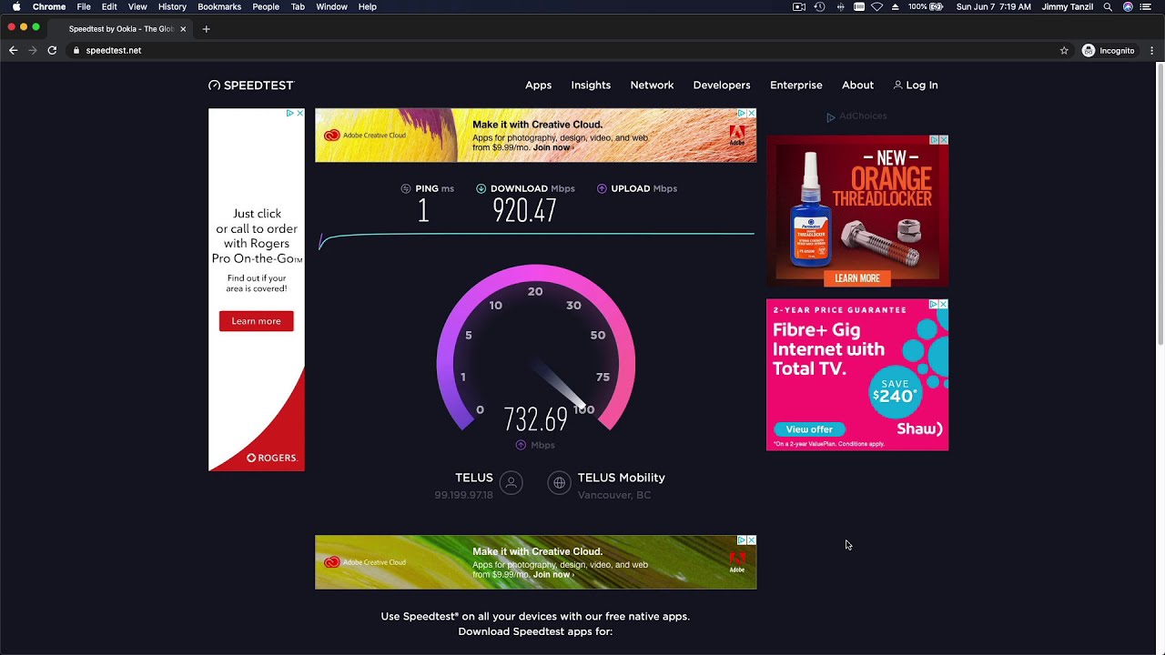 TELUS Pure Fibre 1Gbps Upload Speed Test Why I Switched From SHAW telus-pure-fibre-1gbps-upload-speed-test-why-i-switched-from-shaw