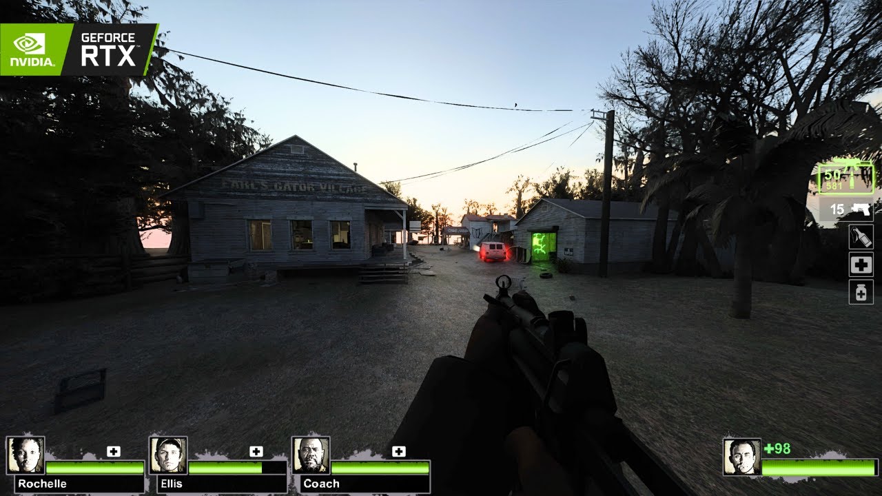 L4D2 Swamp Fever with RTX Remix 4K Playthrough (DLSS, FG, RR, PT, RT ...