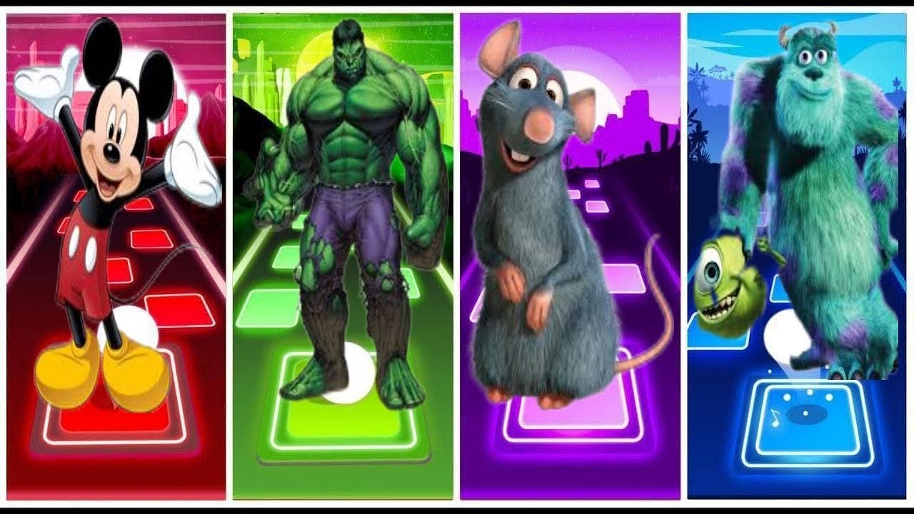 Mickey mouse🆚Hulk🆚Ratatouille🆚Monsters.INC.Who will win? - YouTube