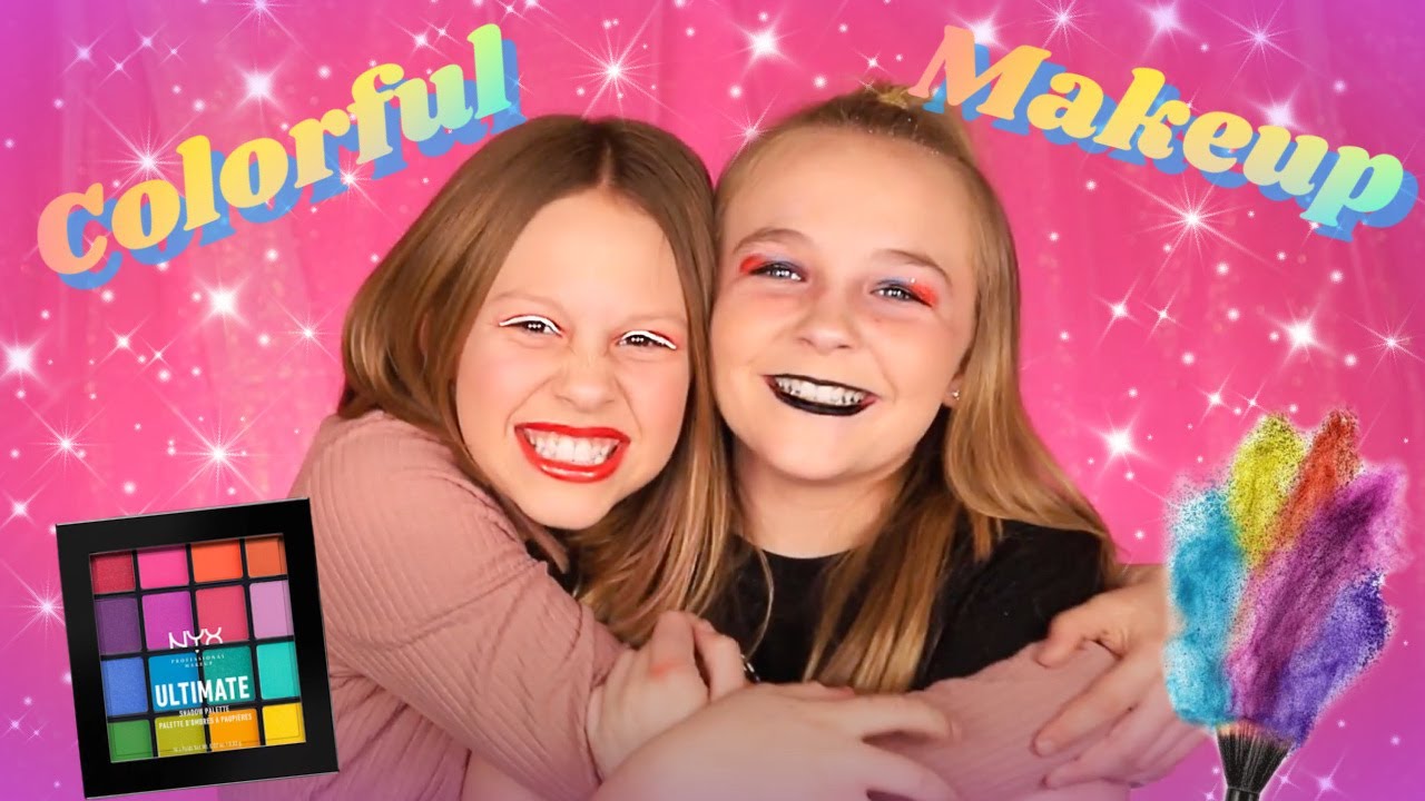 Surprise Colorful Makeup Challenge! - YouTube