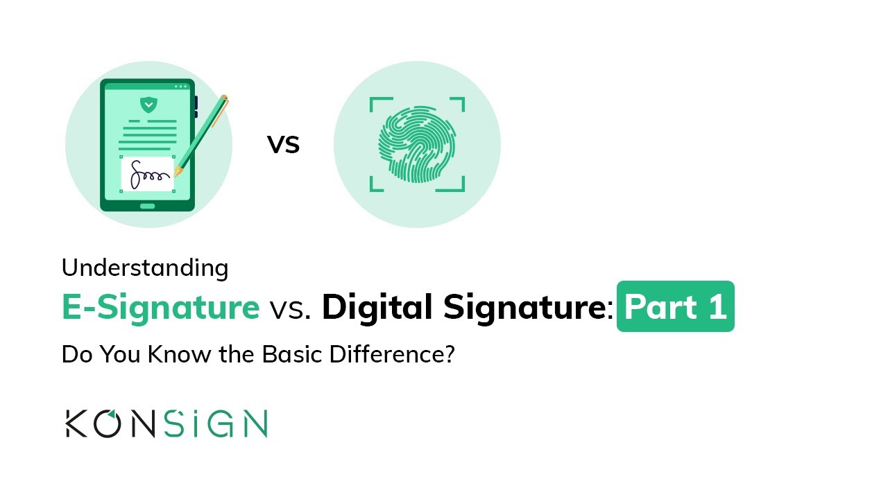 Digital Sign vs. E-Sign | Basic Difference - YouTube