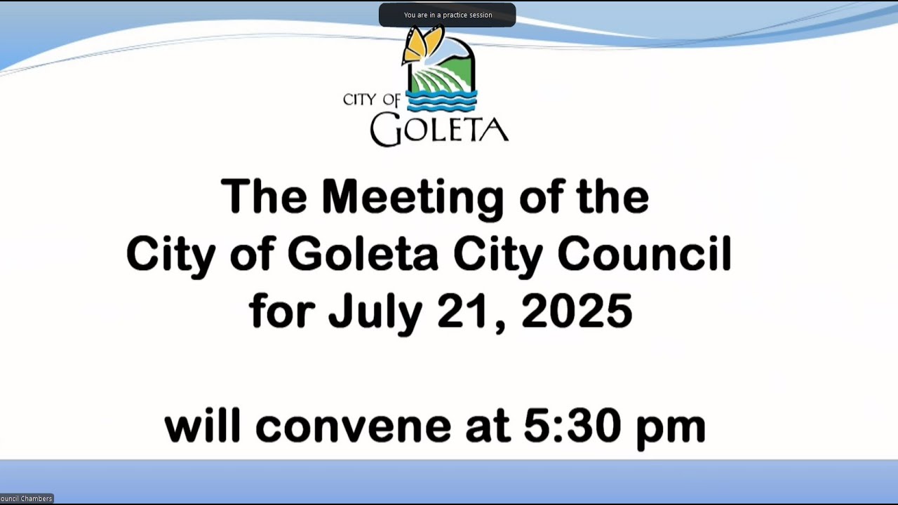 City of Goleta - City Council Meeting of July 21, 2025 - YouTube