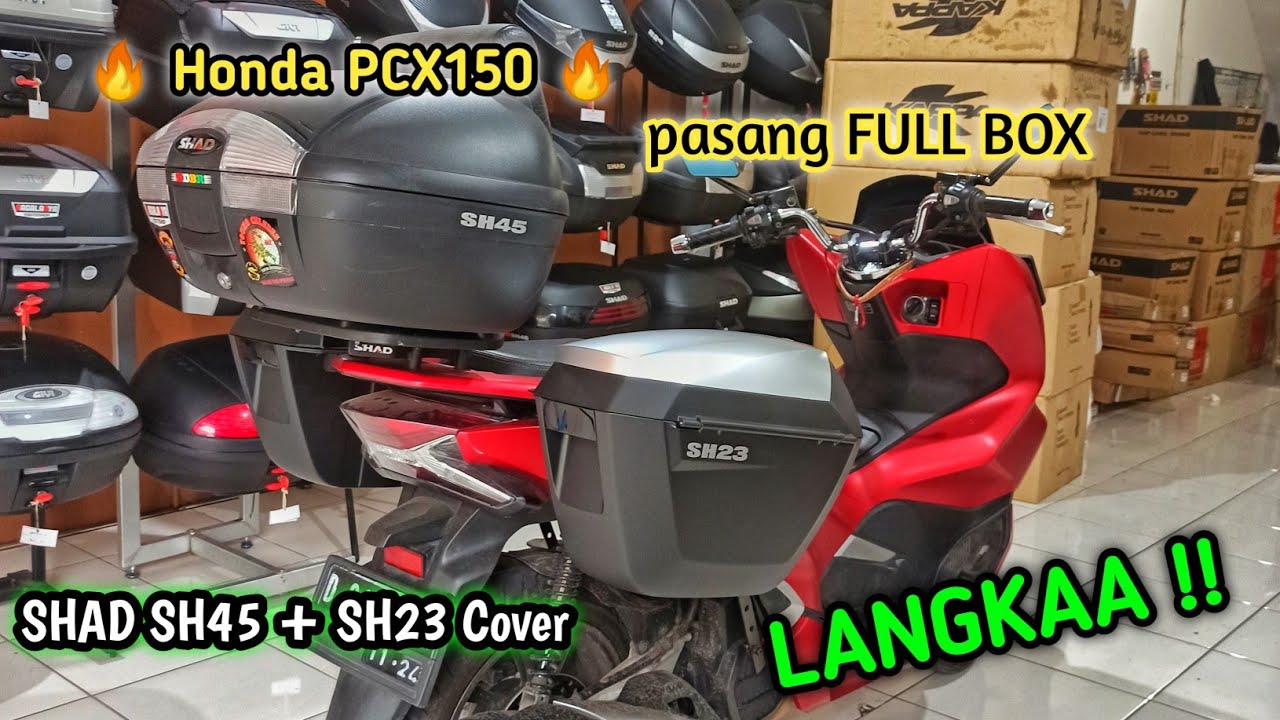 Pasang Sidebox di Honda PCX 150 Instal Review Full Box | side box SHAD ...