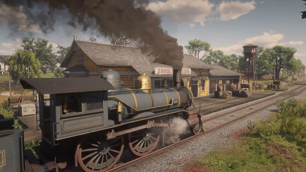 Train station in victorian ambience | Sound of old town | Western ...