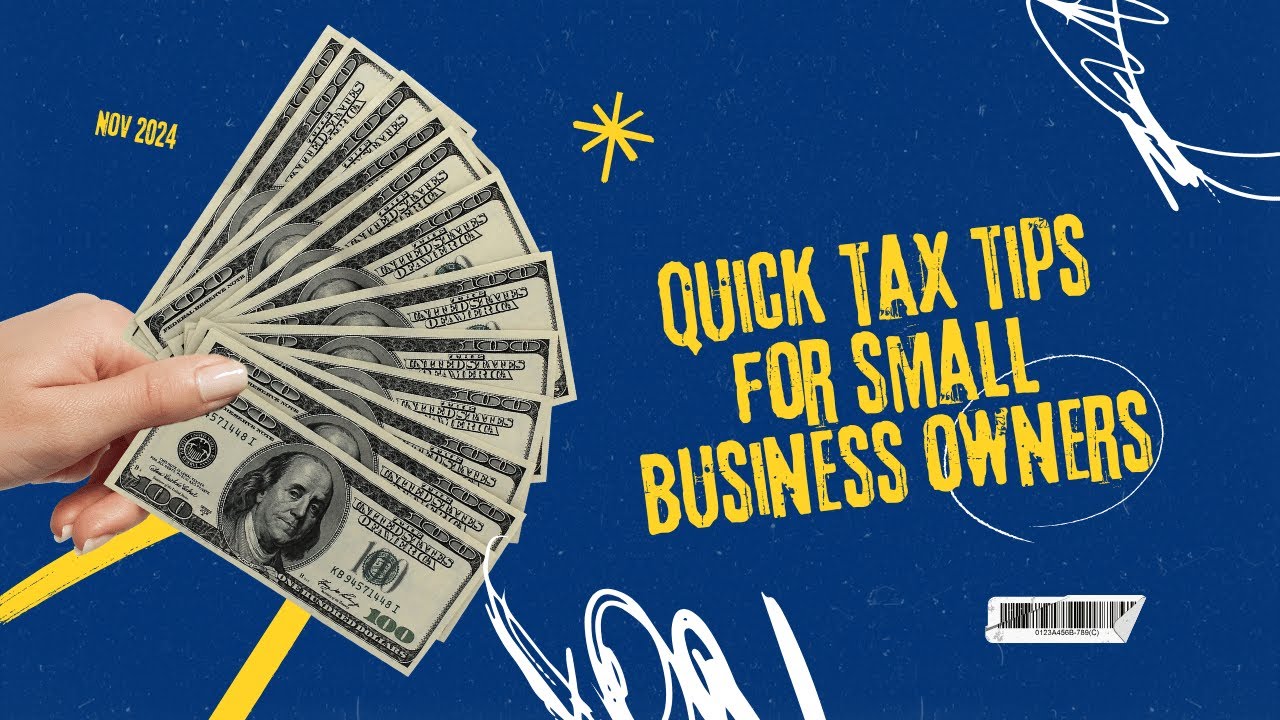 Quick Tax Tips for Small Business Owners - YouTube