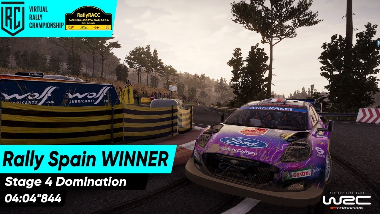 VRC | Round 5 WINNER | Rally Spain | Stage 4 Onboard | Ford Puma Hybrid ...