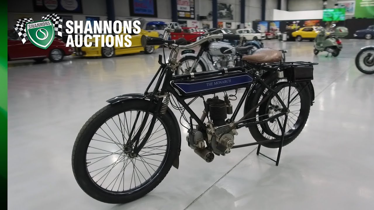 c1913 The Monarch 'Jap' 500cc Motorcycle - 2021 Shannons Winter Timed ...