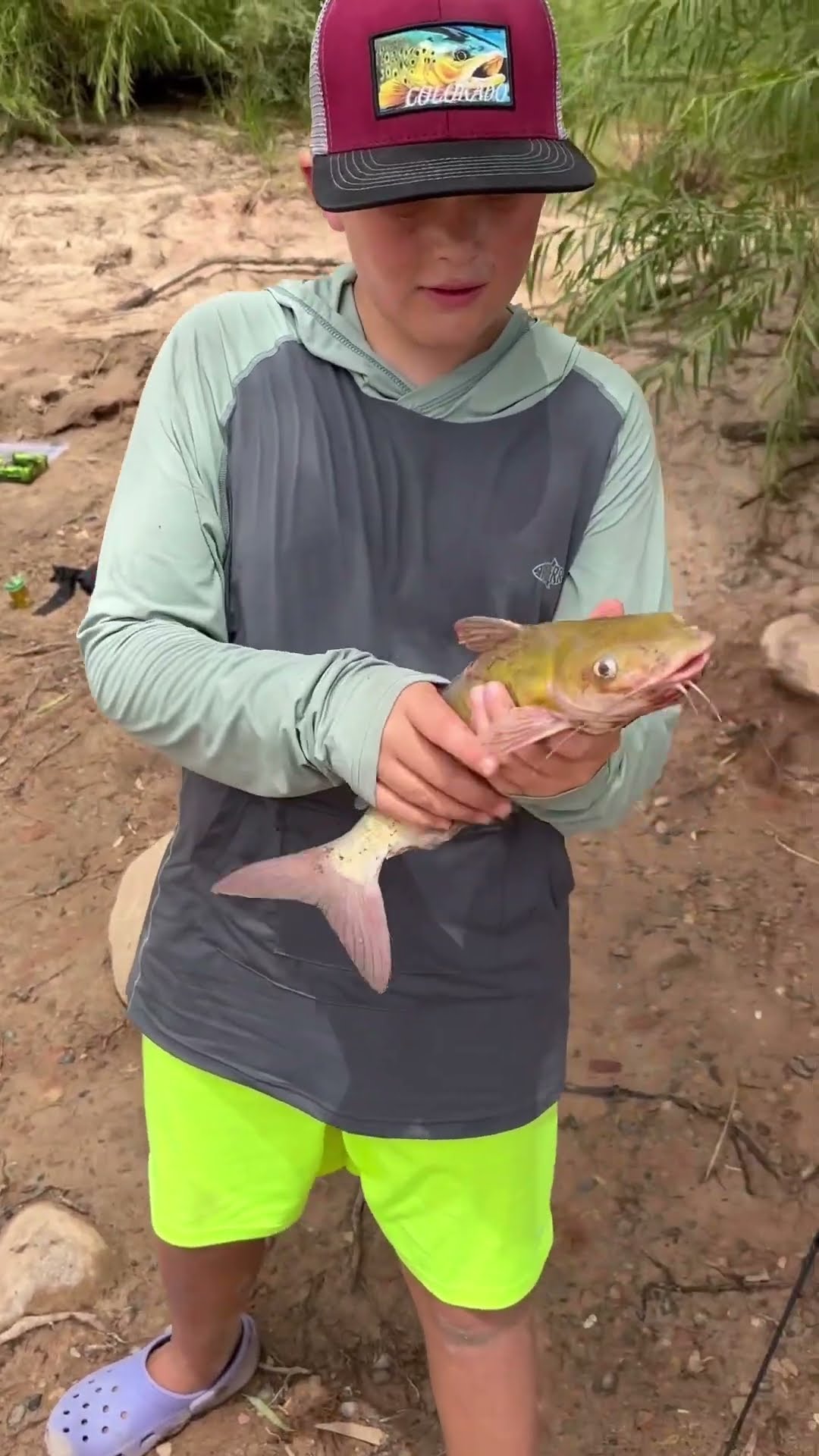 #fishing #CatfishIng #RiverColoradoRiver moab Utah was caught on ham or ...