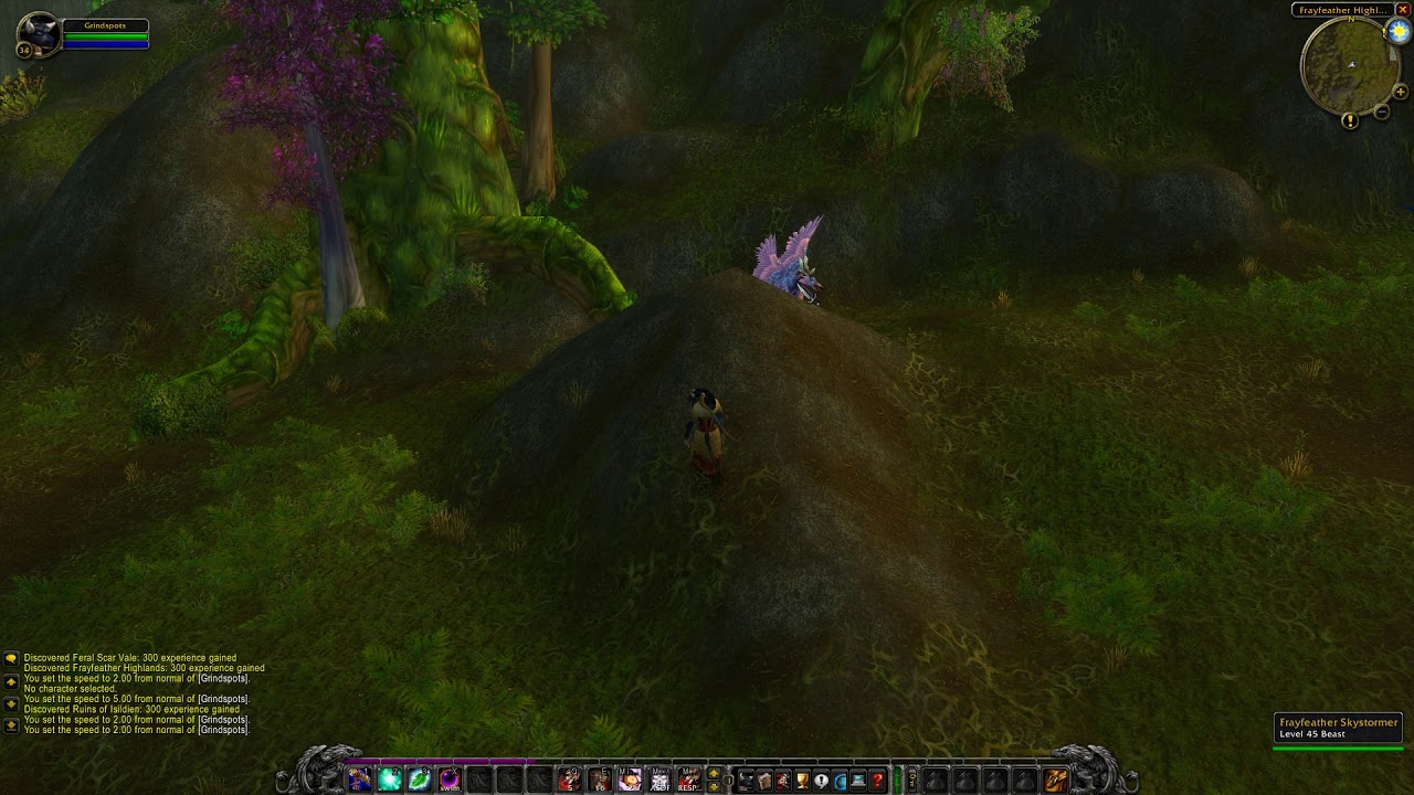 45-47 Feralas Hippogryphs Optimal Grind Path - YouTube