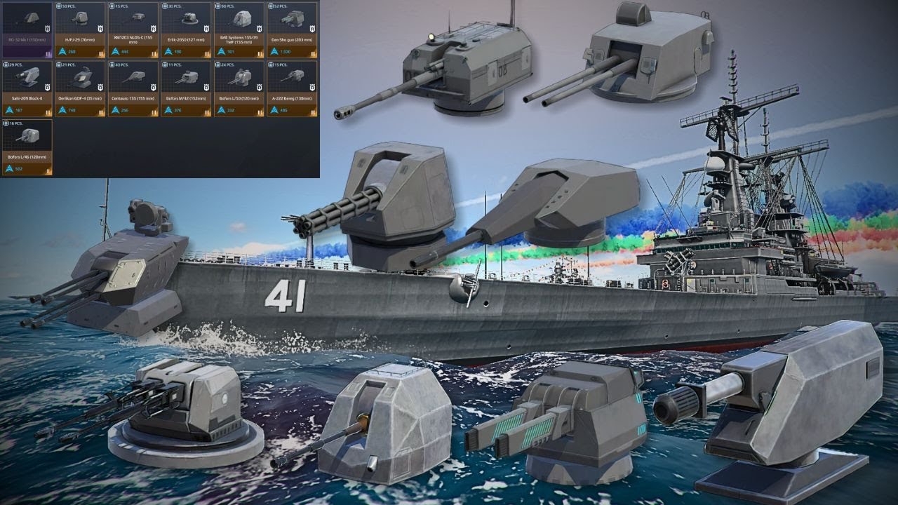 Before And After Rebalance All Cannon Market T3 | Modern Warships - YouTube