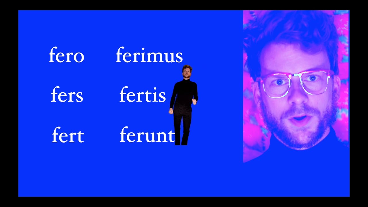 ferō fers fert ferimus fertis ferunt (Latin irregular verb) - YouTube