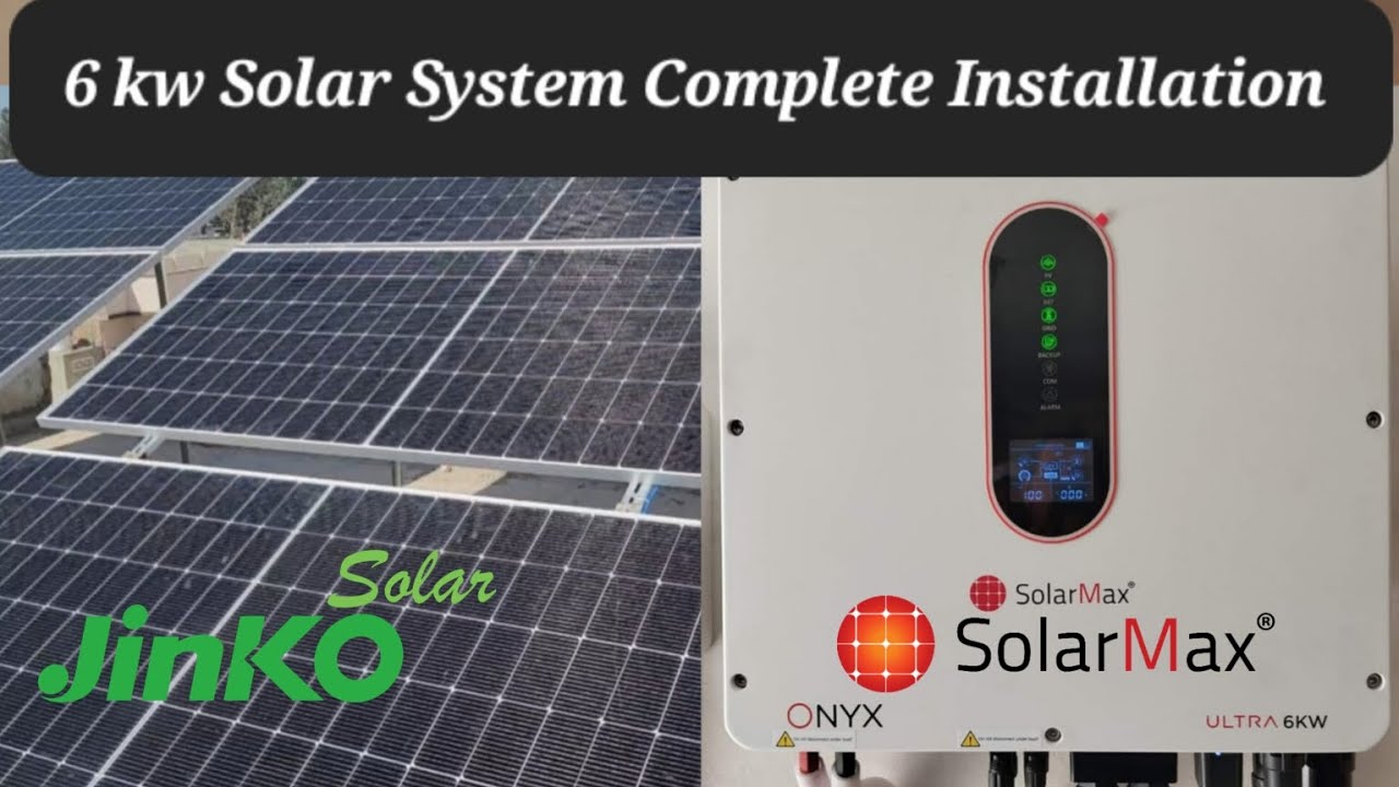 SolarMax ONYX Ultra 6KW | Jinko Solar N-Type 585W | 6KW Solar System ...