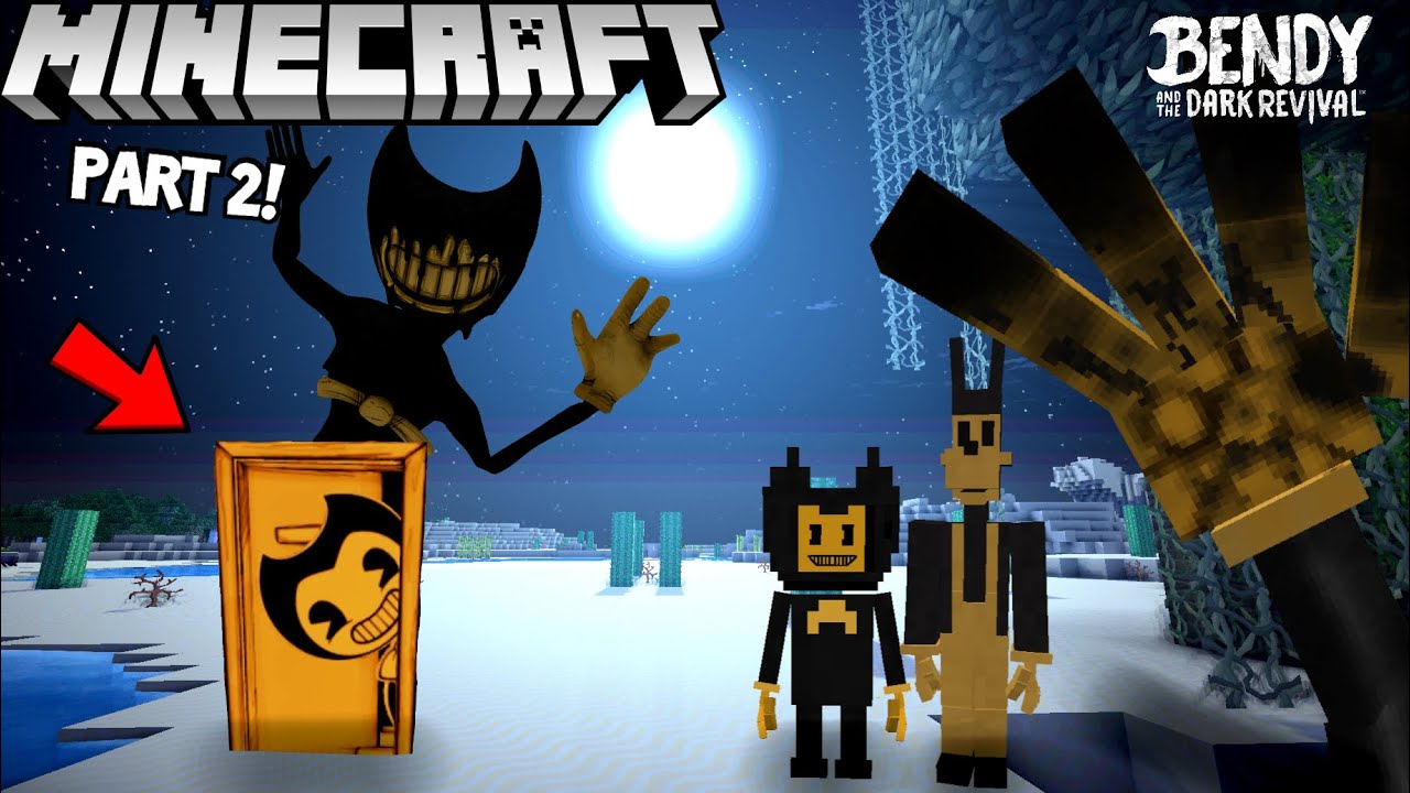 INK BENDY RETURNS - PART 2! (BATIM Minecraft Mod) - YouTube