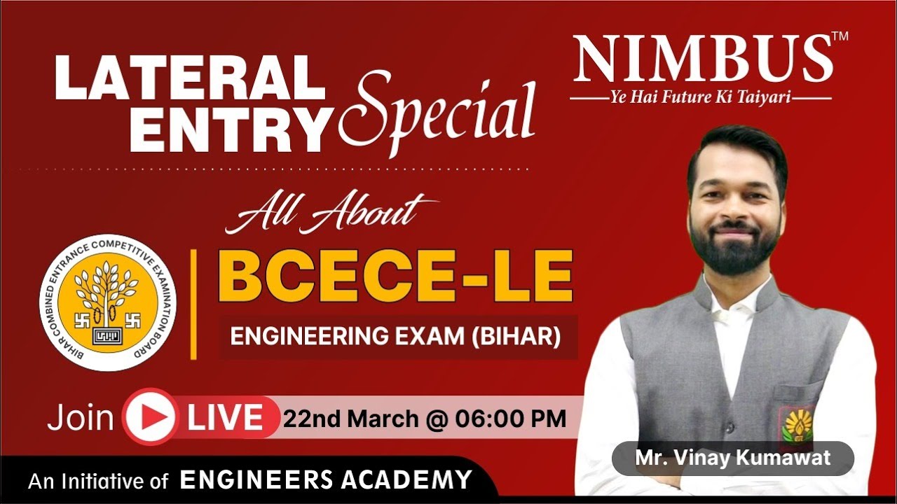 All About BCECE-LE Exam2023 | LATERAL ENTRY Session BCECE-LE ...
