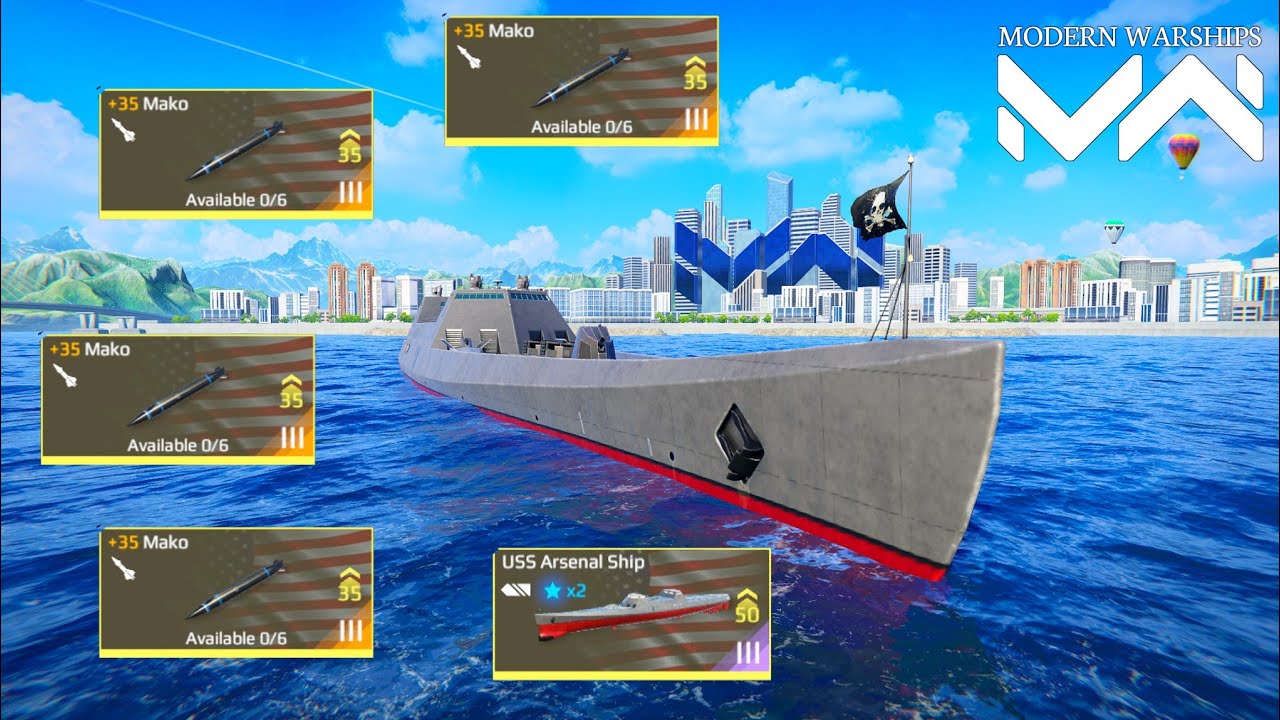 Modern Warships USS Arsenal Ship With Full MAKO Missile 🔥 | Im Time ...