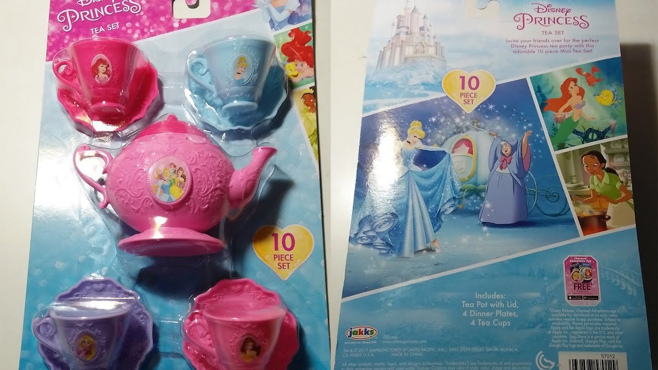 #10 Disney Princess Tea Set - Unboxing and Tea Party - YouTube