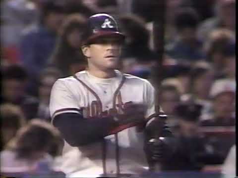 1990 MLB Atlanta vs New York NL, Apr 24