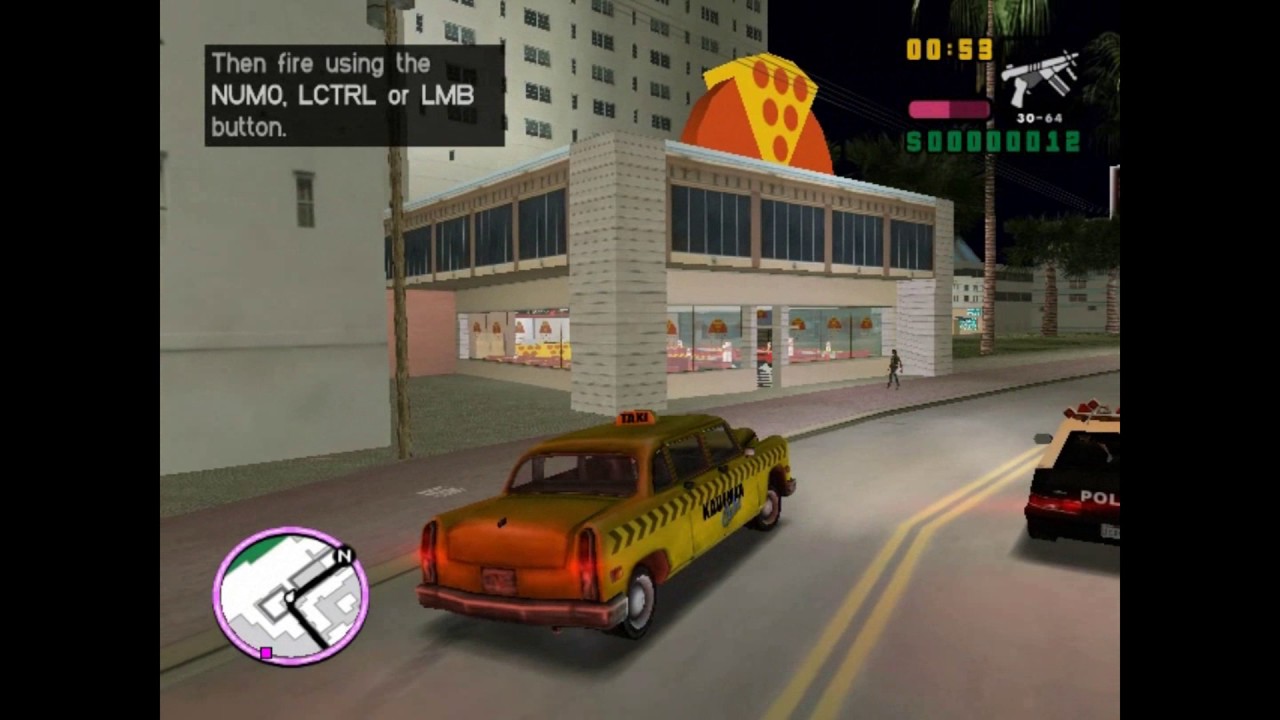 gta vice city com hud do gta vcs + prendendo uns criminosos usando um ...