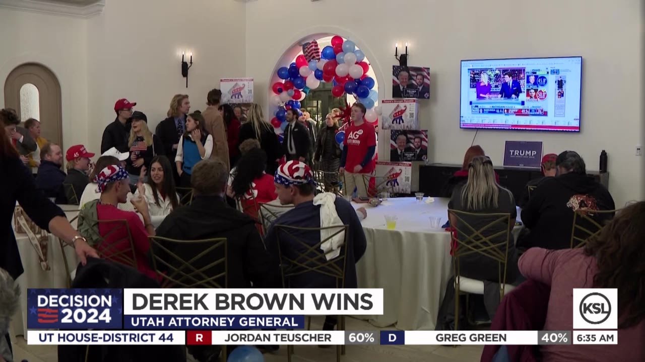 Utahns elects Derek Brown as new Utah Attorney General - YouTube