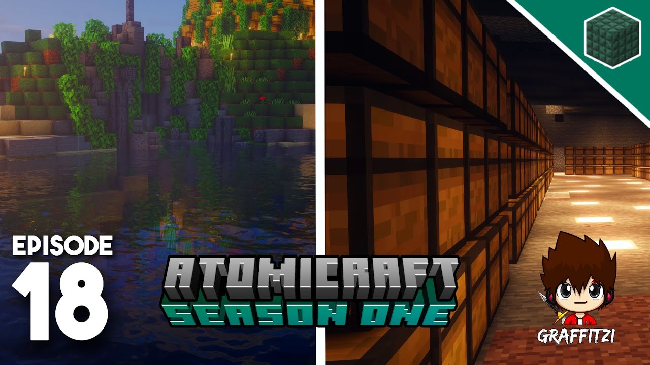 MEGA STORAGE! (And Terraforming)| AtomiCraft SMP | Season 1 | Episode 18. - YouTube