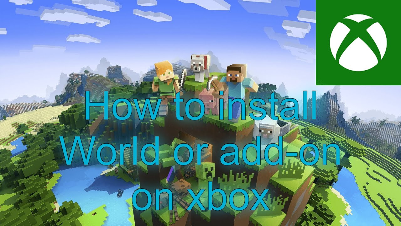 How to Install Maps, Addons, Texture Packs, on Minecraft Xbox One - YouTube